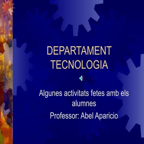 Activitats de tecnologia amb els alumnes | PPT