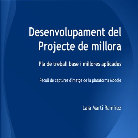 Presentació projecte de millora (4) | PDF