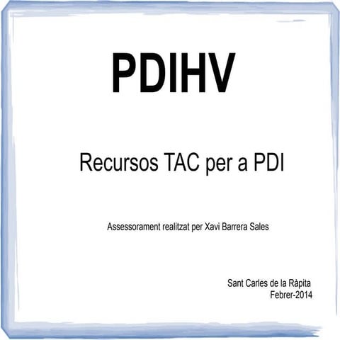 Presentació recursos | ODP