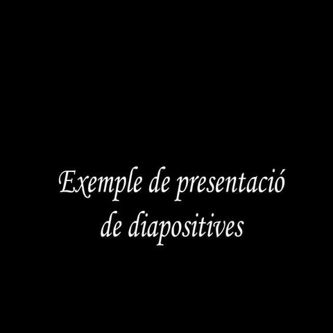 Presentació Slideshare | PPT