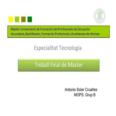 Presentació TFM | PPT