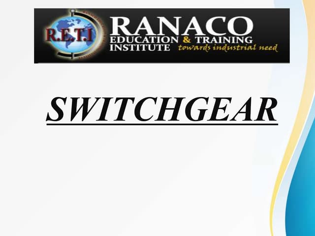 Basics of electrical control panel | PPTX