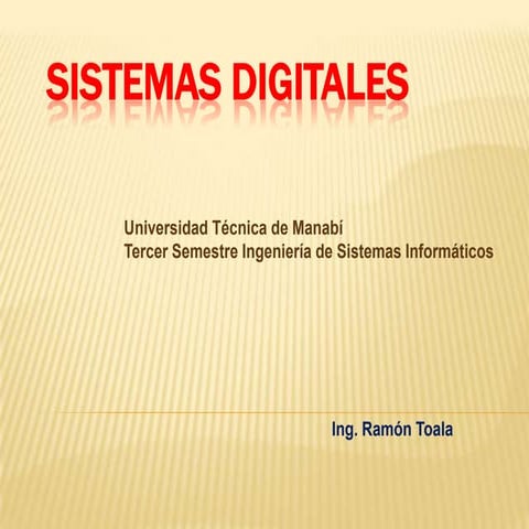 Sistemas Digitales UTM | PPTX