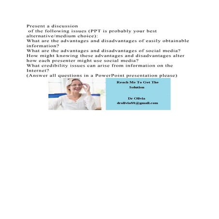 Present a discussion of the following issues (PPT is probably your.docx | Computer Software and ...