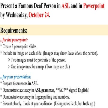 Present a Famous Deaf Person | PPTX