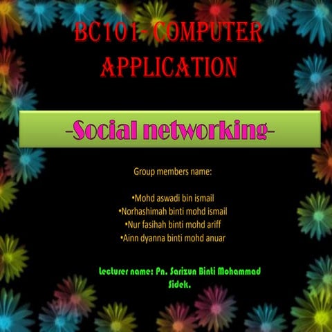 computer application presentaition | PPTX