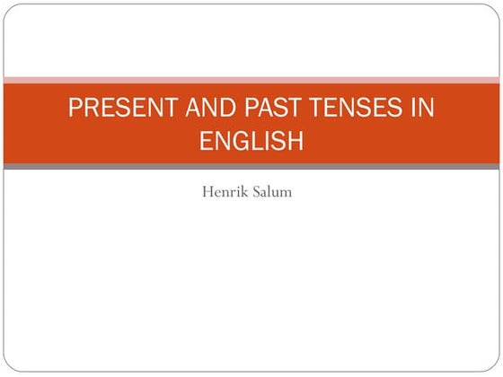 Verb tenses (table) | PDF