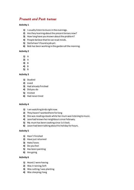 Future forms key answers | ODT