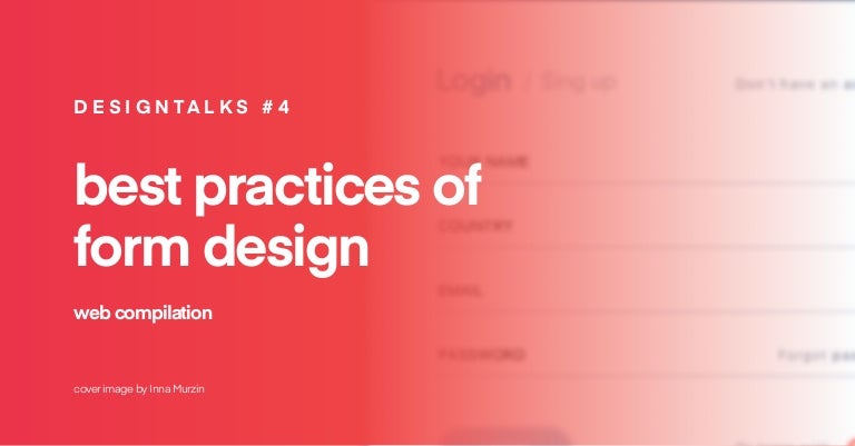 Form Design Best Practices form-design-best-practices