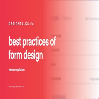 Form Design Best Practices Ppt