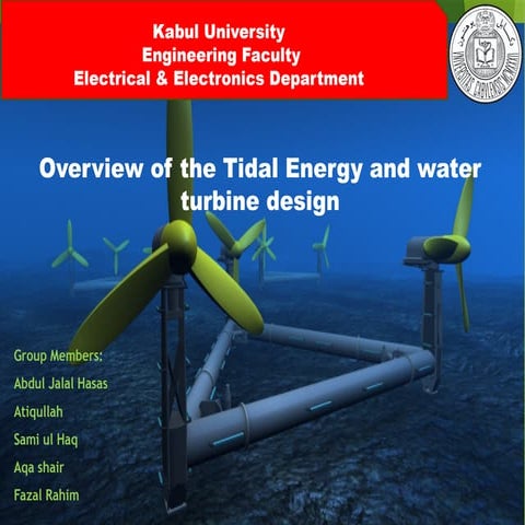 Construction and working of Tidal power plant | PPTX