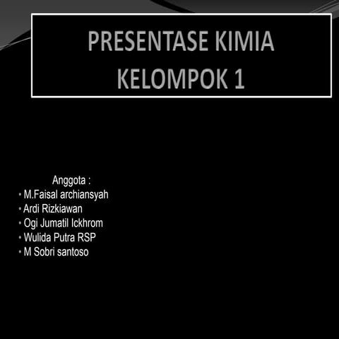 Presentase kimia | PPT