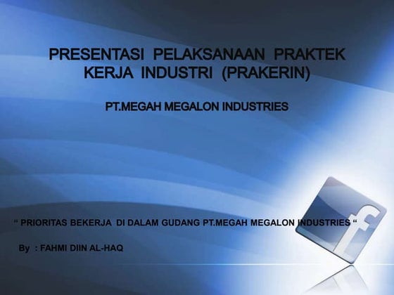 Contoh Power Point Presentasi PKL | PPT