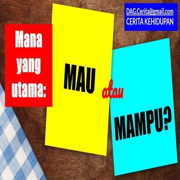 Mau atau Mampu | PPTX