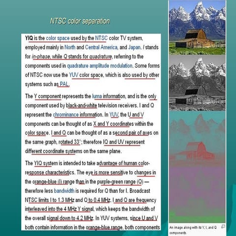 Presentasi3 ntsc color separation | PPT
