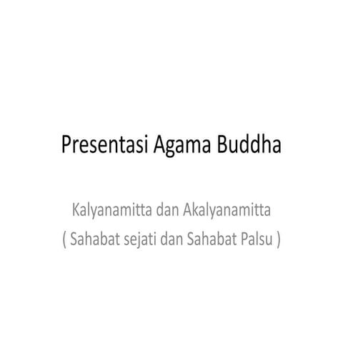 Presentasi agama buddha | PPTX