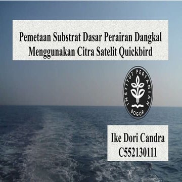 Presentasi algoritma inderaja kelautan | PPT