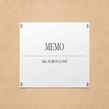 Presentasi B. Indonesia- Memo | PPTX