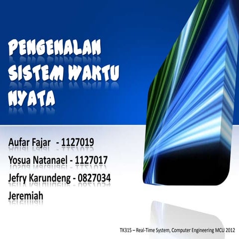 Introduction to Real-time system | PPT