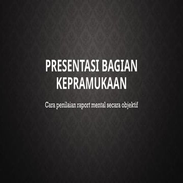 Presentasi bagian kepramukaan FDKFLDSJFSDIFJIFJ | PPT