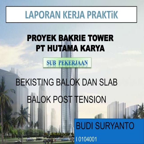 Bekisting Bangunan Gedung, Kolom, Balok, dan Pelat Lantai | PDF