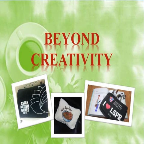 PRESENTASI CREATIVITY Kegiatan pembelajaran yang dilakukan hanya berlangsung satu arah.ppt