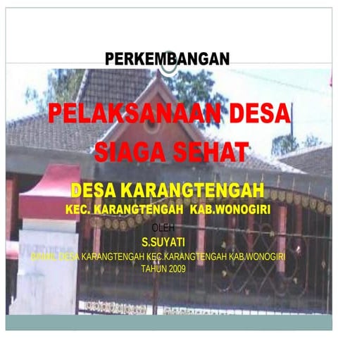 SLIDE PELAKSANAAN DESA SIAGA | PPT