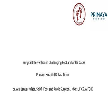 foot and ankle cases sharing presentation | PPT