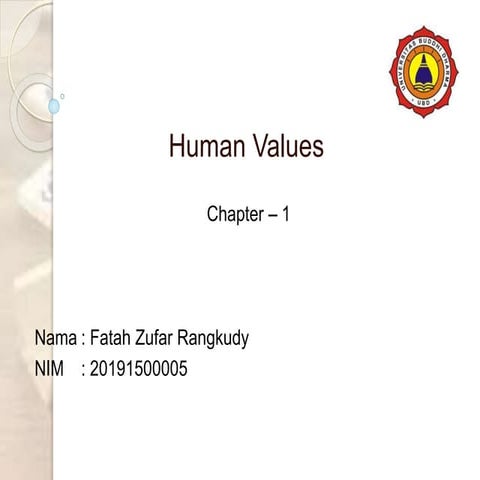 Human values | PPT
