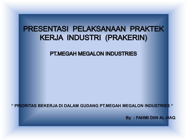 Contoh Slide Presentasi Powerpoint yang Baik dan Menarik | PPTX