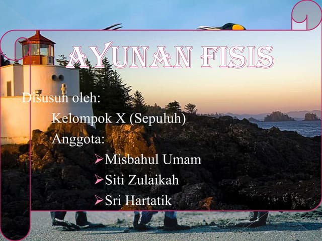 Hukum Newton : Perc. pada sistem katrol tunggal | PPTX