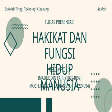 PRESENTASI HAKIKAT DAN FUNGSI HIDUP MANUSIA.pptx