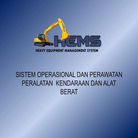Heavy equipment management system | PPSX