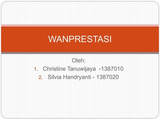 WANPRESTASI.ppt