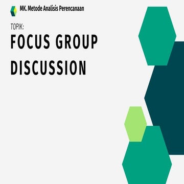 Focus Group Discussion Pengertian Peran dan Fungsi | PPTX
