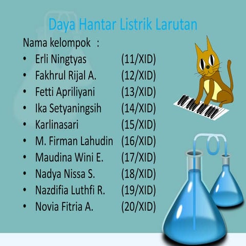 Daya hantar listrik larutan | PPTX