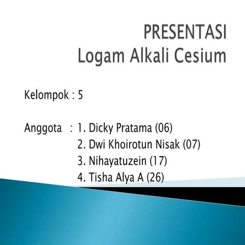 Presentasi Cesium | PPTX