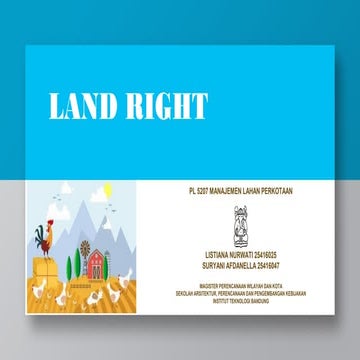 LAND RIGHT | PPT