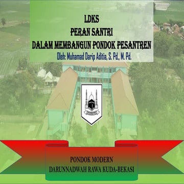 Presentasi Ldks Pondok Pesantren Darunnadwahpptx