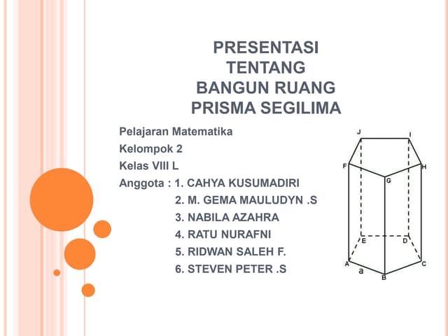 Soal pokok bahasan prisma dan limas | PDF