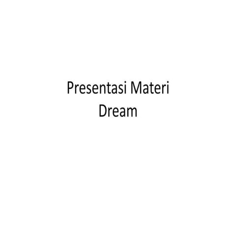 Presentasi materi Dreams M. Askar | PPTX