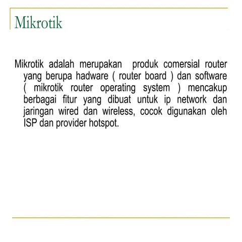Mikrotik hotspot | PPT