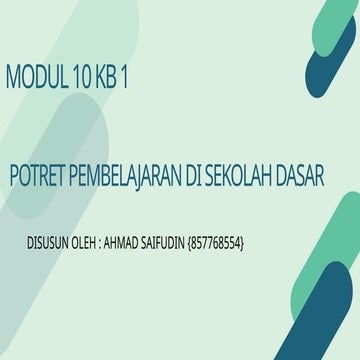 PRESENTASI Perspektif Pendidikan di SD MODUL 10 KB 1.pptx