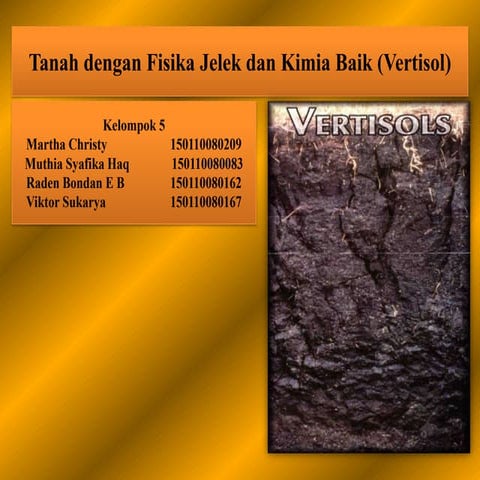 Presentasi no 5 1_tanah dengan fisika jelek dan kimia baik (vertisol ...