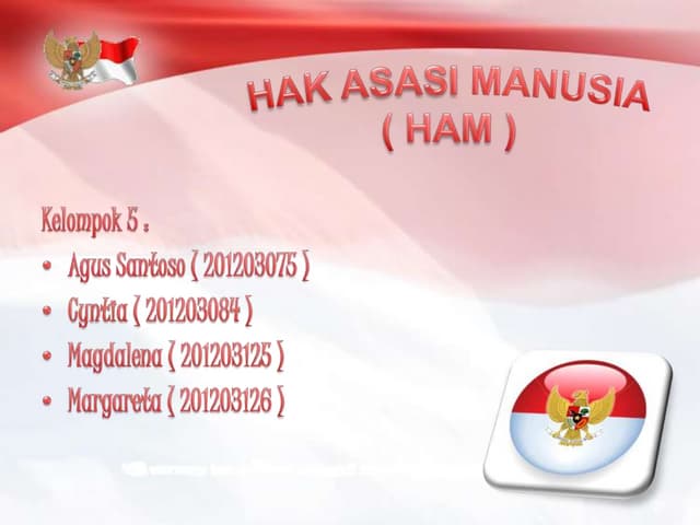 Hak Asasi Manusia ( HAM ) | PPTX