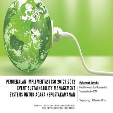 Pengenalan Implementasi ISO 20121:2012 Event Sustainability Management ...
