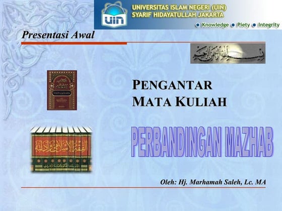 PPT fiqh (sejarah pembentukan empat mahzab dalam fiqh) Kelompok 5 | PPT