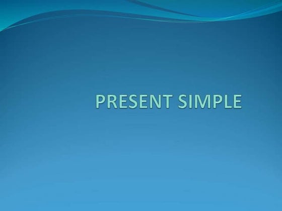 present-simple-for beginners power point presentation | PPT