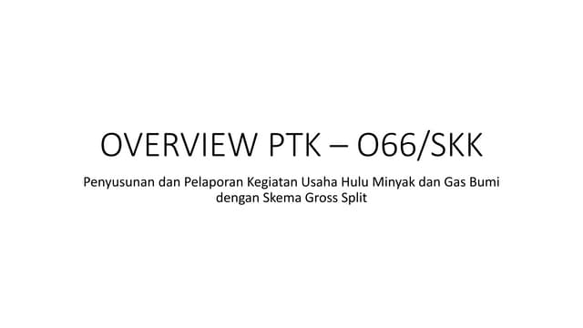 Psc gross split - cost recovery | PPTX