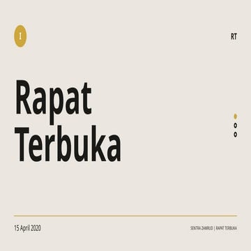 Presentasi Rapat Perusahaan Elegan Minimalis Putih, Hitam, dan Beige ...